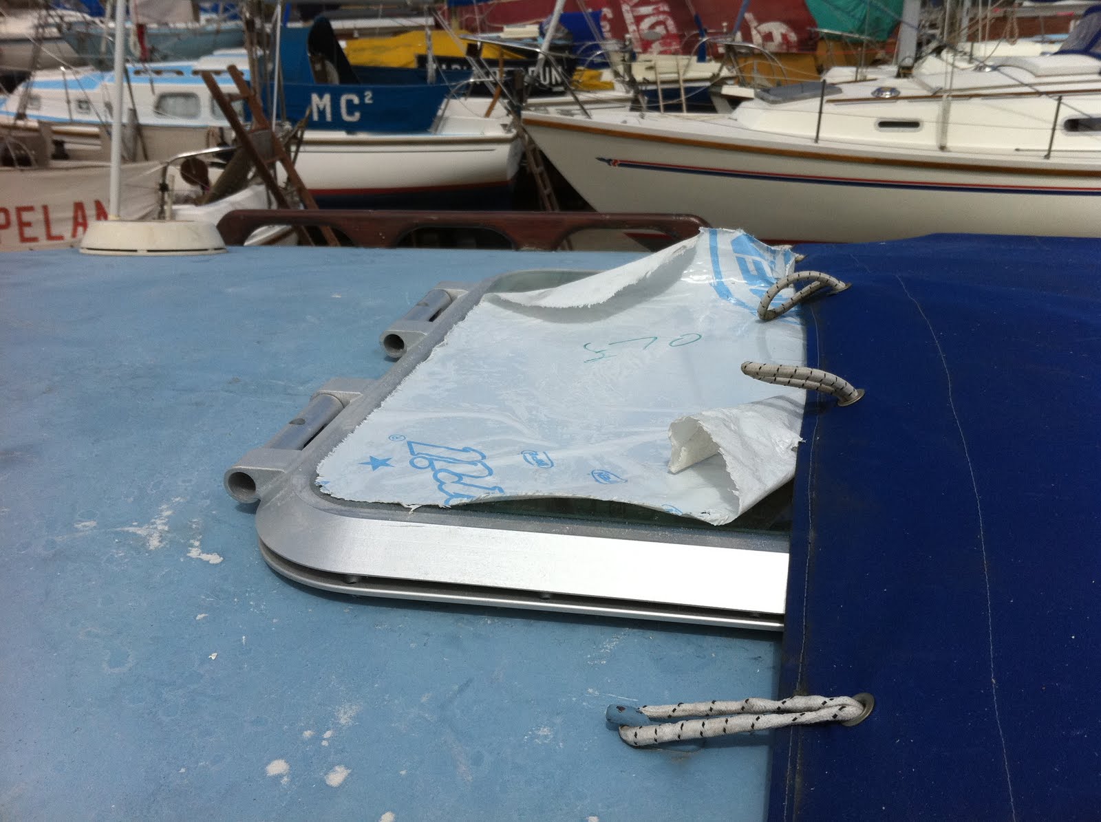 Bobtail's Conversion to Junk Rig: (7) Fitting the Hatch