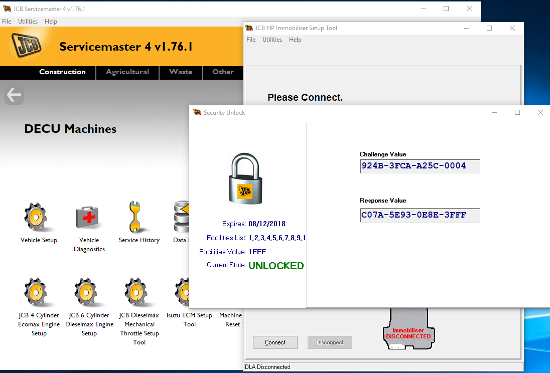 Powertrain Diesel Specialist: JCB ServiceMaster Unlock Key generator (Normal, High Security ...