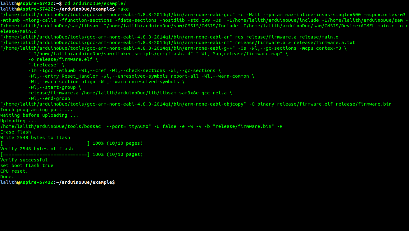 Tech Blog: Arduino Due code development without the Java IDE