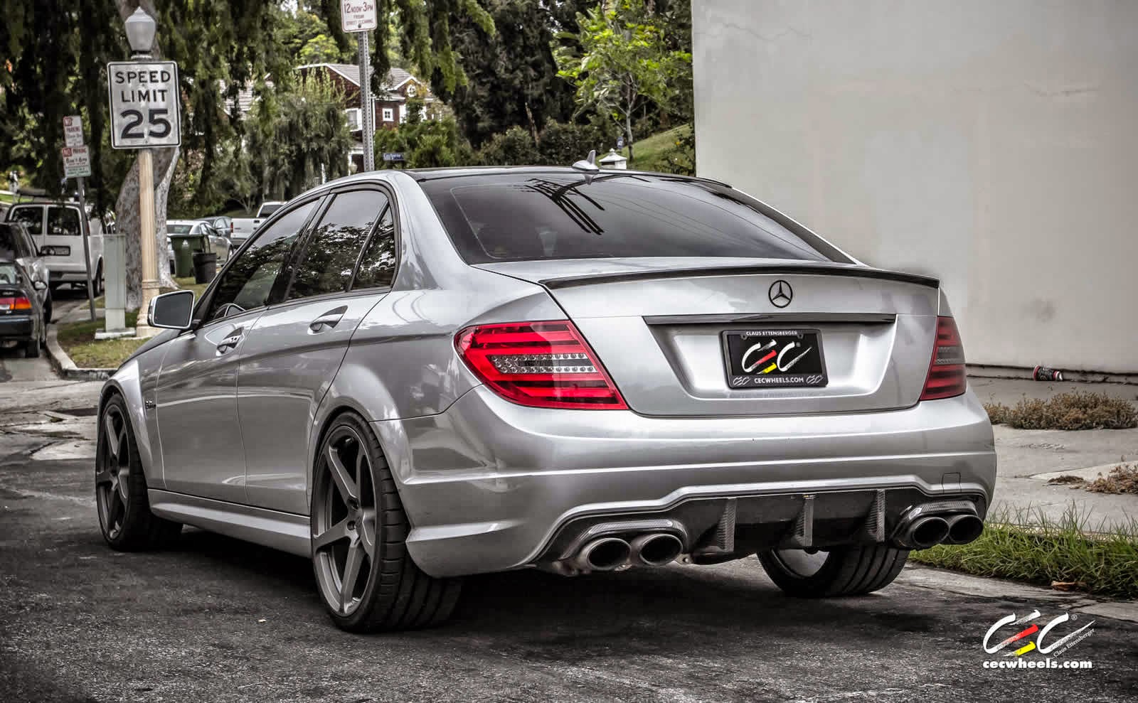 Mercedes-Benz W204 C63 AMG with CEC C884 Wheels | BENZTUNING