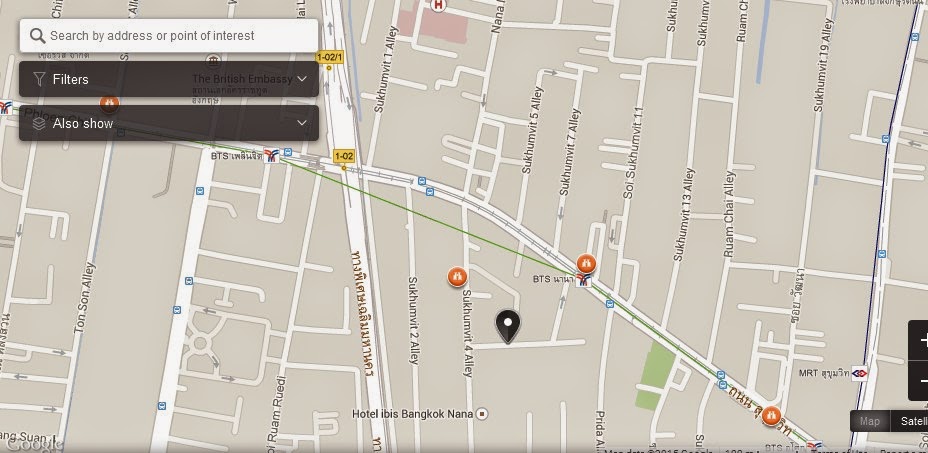 Chivit Chiva Bangkok Map - Tourist Attractions in Bangkok Thailand ...