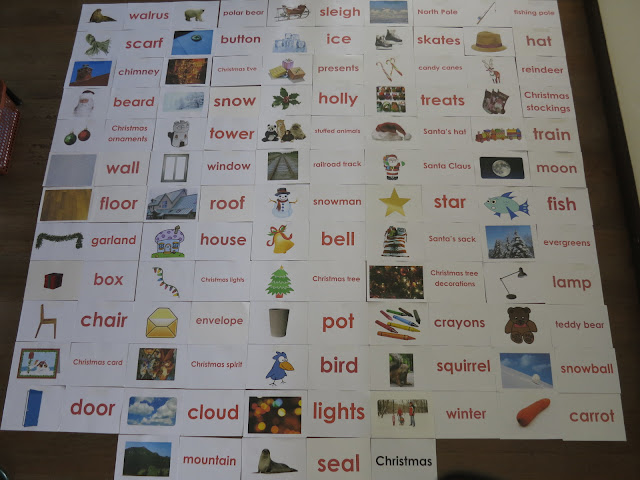 瑜玲育儿经 (Elaine Teh): 闪卡~圣诞节2012~My First Words Christmas