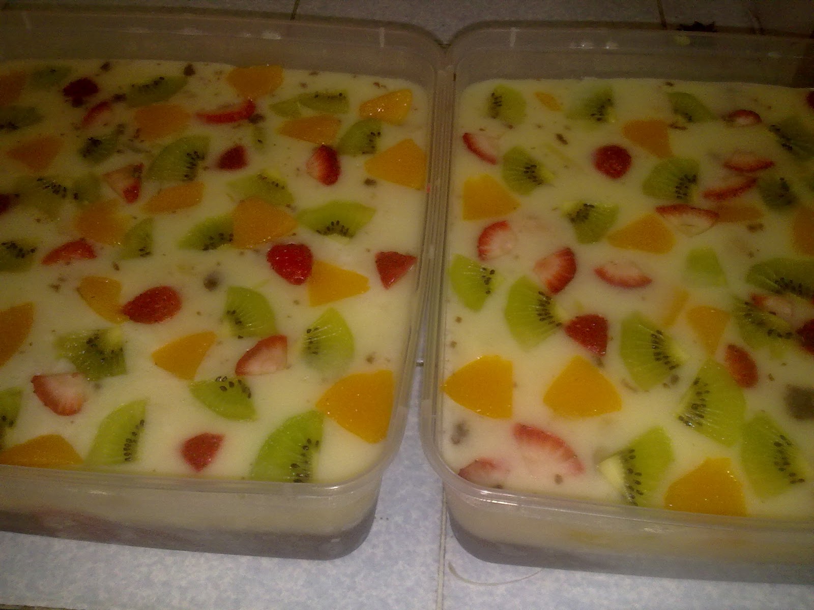 Chocolate cadbury pudding with multi juicy fruits... eheheh | MAMA ...