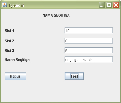 Tyouichi's blog: Program Sederhana Java (GUI)