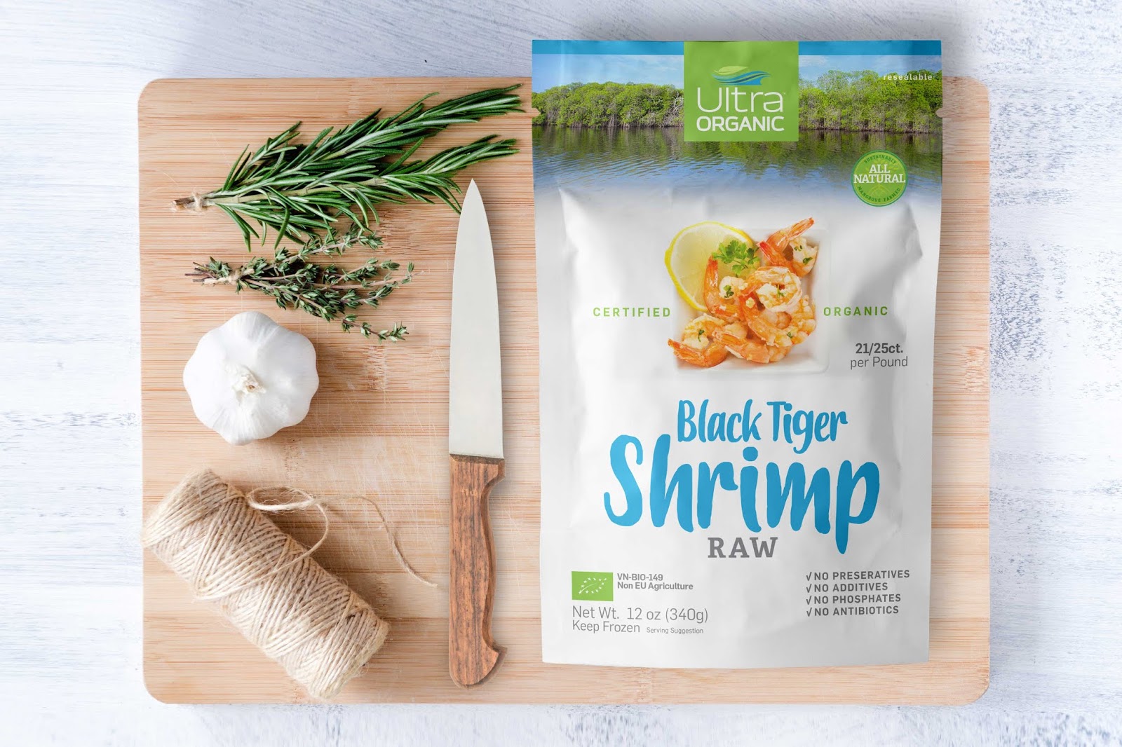 Ultra Organic Shrimp – Packaging Of The World