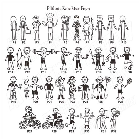 Sticker family /Sticker keluarga