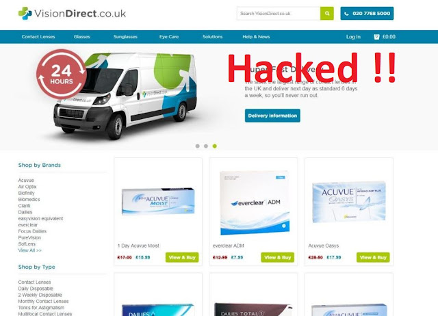 Hackers attacked Vision Direct and compromised 16,800 customer’s ...