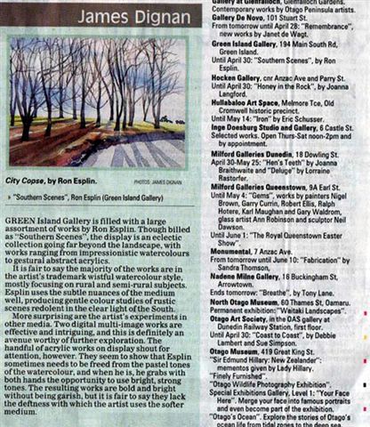 NZ Art Guild: NZ Art Guild April Newsletter