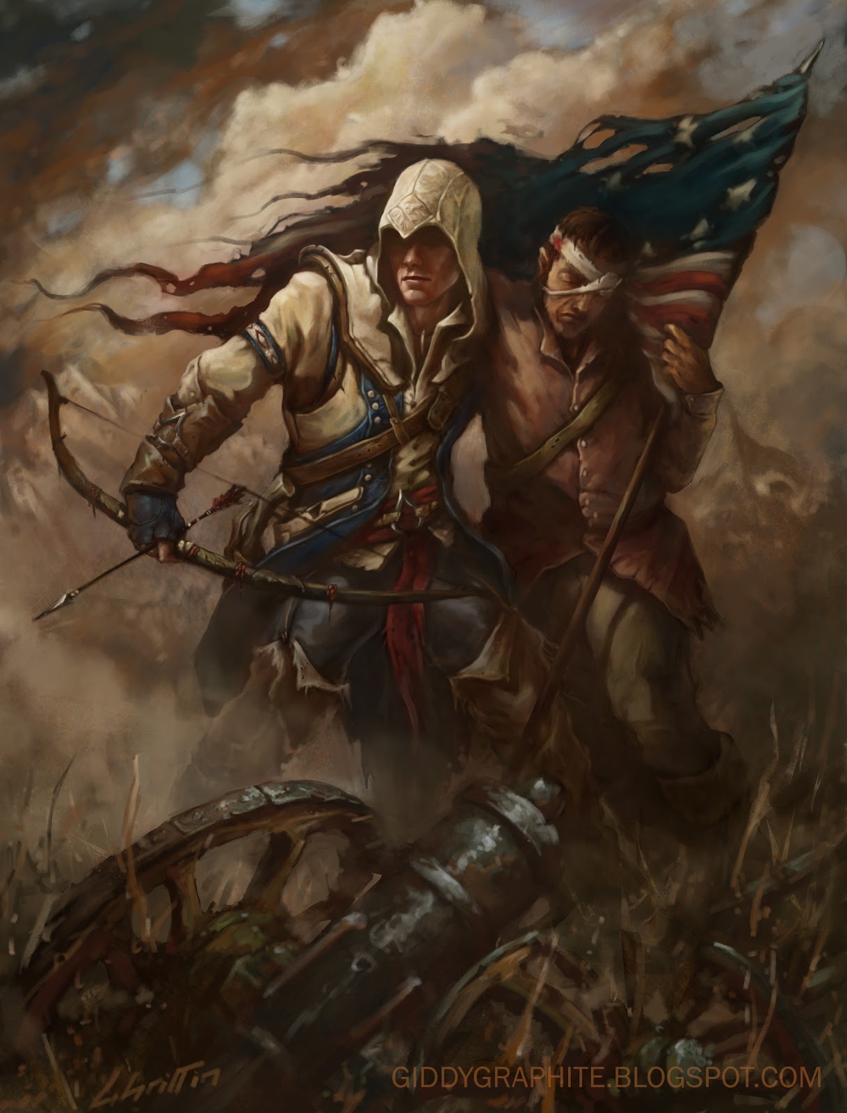 GiddyGraphite: Assassins Creed 3 fan art contest submission