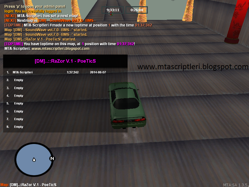 Race TopTimes - Her Yerde Bulamazsınız - Farklı Tasarım | MTA SCRİPTLERİ