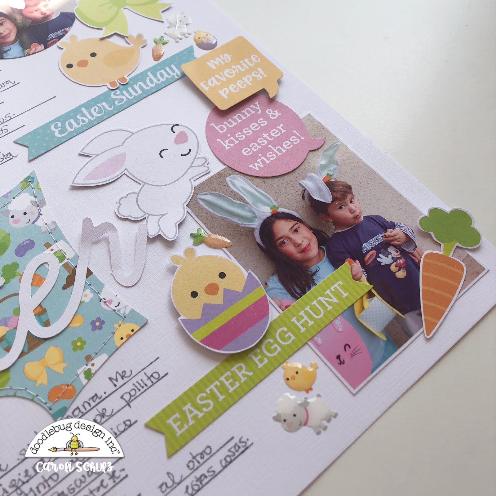 Doodlebug Design Inc Blog: HOPPY EASTER | Layout with Caroli
