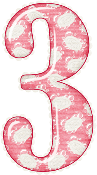 ® Colección de Gifs ®: IMÁGENES DE NÚMEROS ROSADOS PARA IMPRIMIR