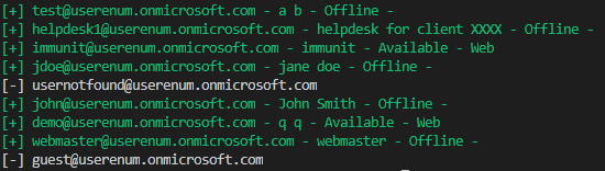 TeamsUserEnum - User Enumeration With Microsoft Teams API
