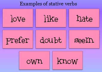 Stative Verbs List
