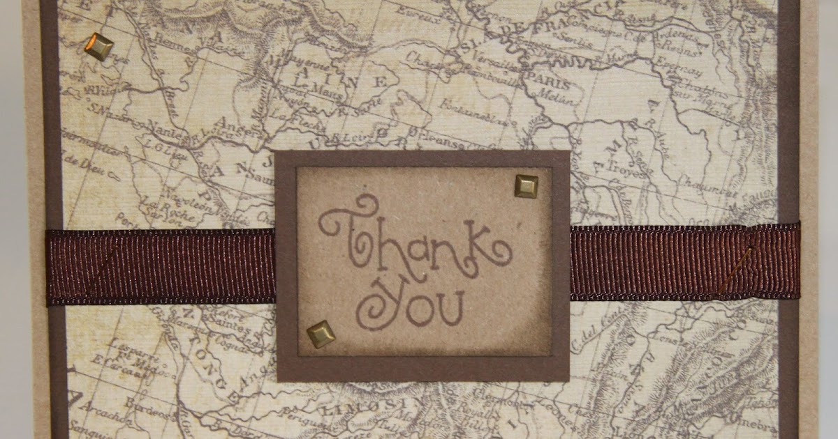 Crafty Girl 21!: Male Thank You Card
