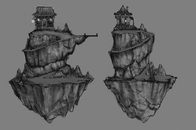 Joel Alexander's Digital Sketchbook: Updated Island Concept
