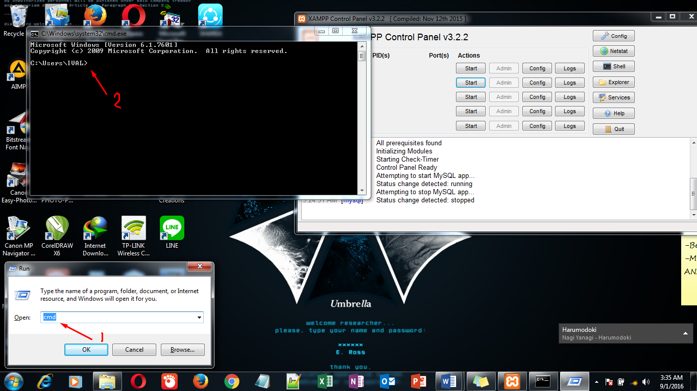 Cara Masuk ke MYSQL melalui XAMPP/CMD - TUTORIAL SPJ