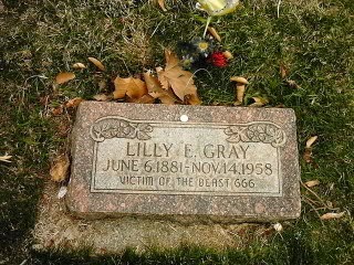 UFO mania: The mysterious grave of Lilly E. Gray, victim of the beast 666!