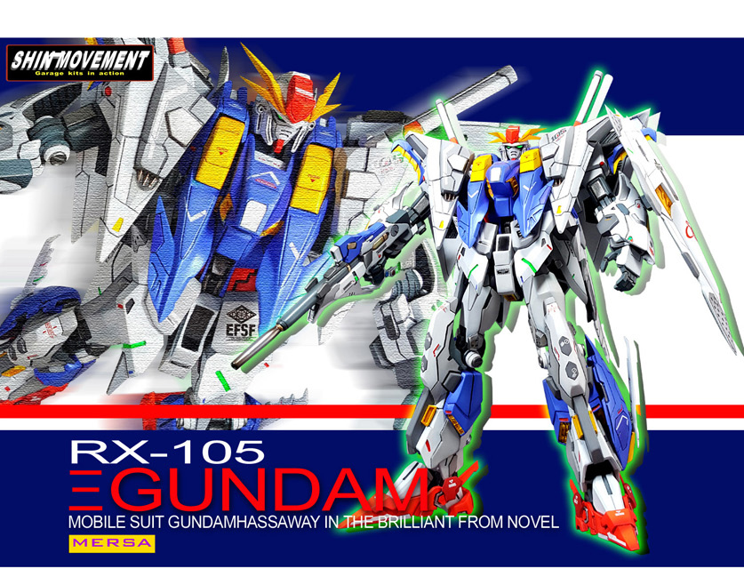 Mersa Works: RX-105 Xi Gundam Resin Kit [C3 x Hobby 2015]