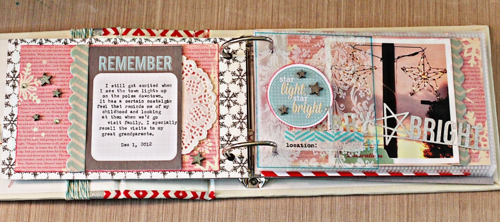 right here-right now: December Daily - Cover, Title Page and Day 1