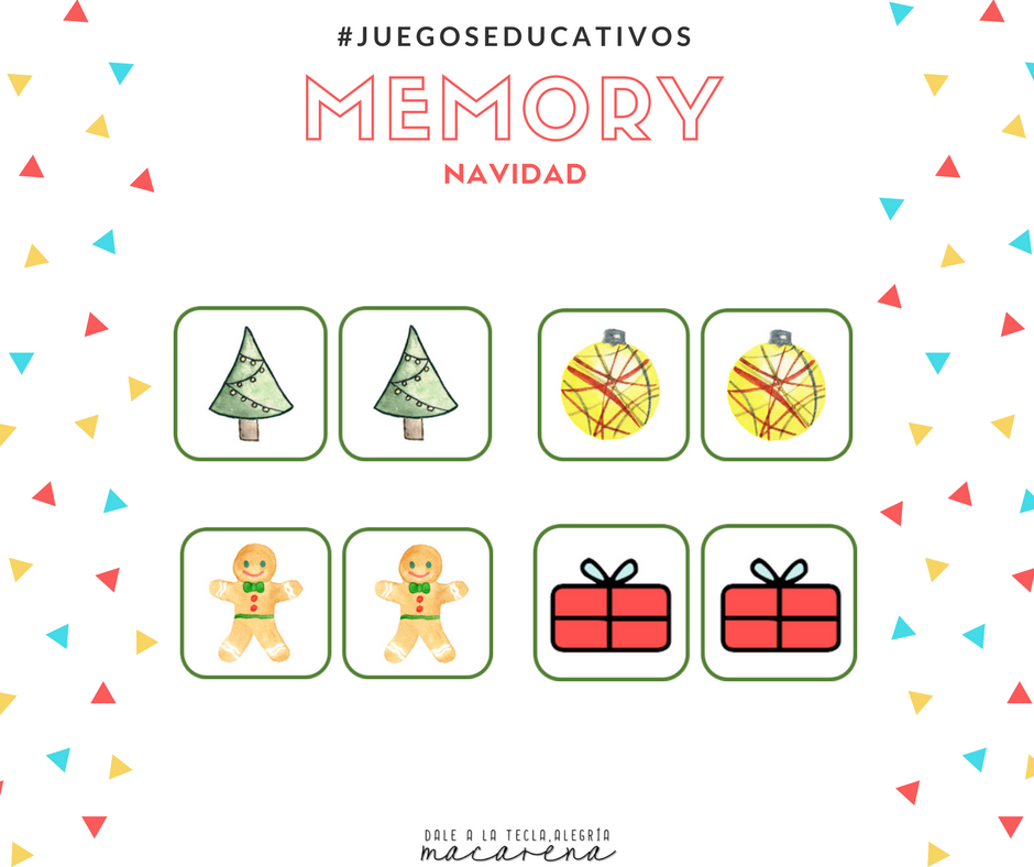 Dale a la tecla alegría, Macarena: JUEGO [MEMORY NAVIDAD]