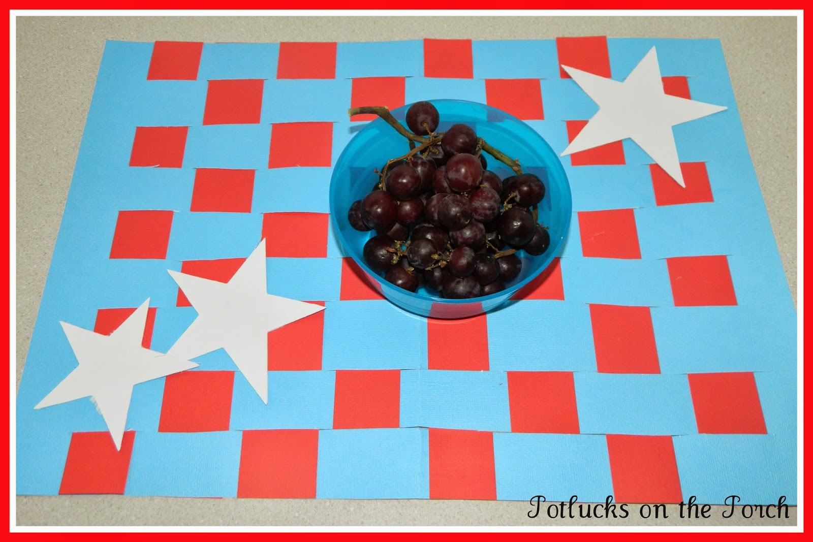 Potlucks on the Porch: Placemat Craft for Kids