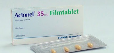 أكتونيل Actonel أقراص لعلاج هشاشة العظام عند السيدات سعر الدواء والنشرة