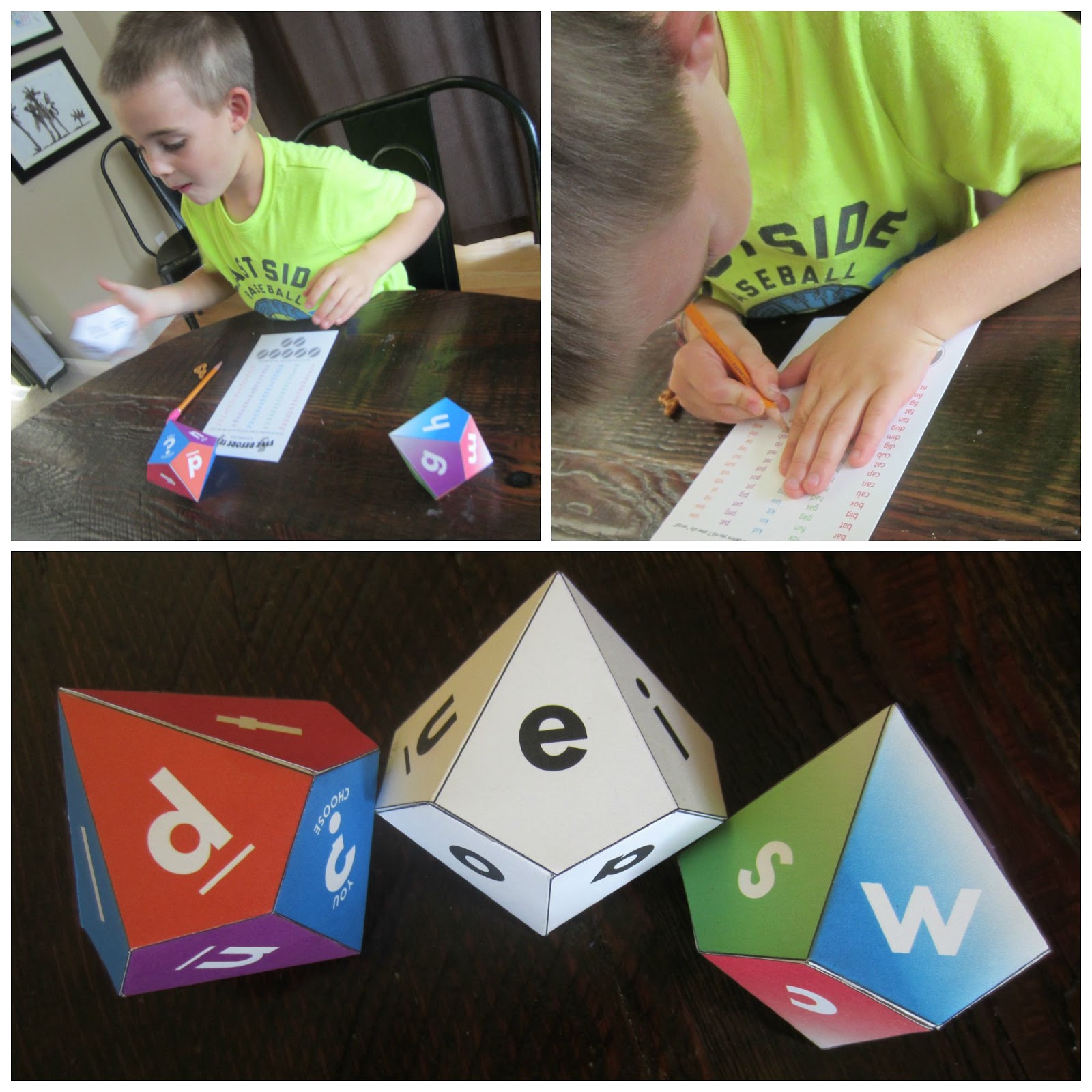 Relentlessly Fun, Deceptively Educational: You're on a Roll - CVC Dice Game