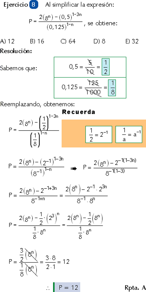 POTENCIAS CON EXPONENTE NEGATIVO EJEMPLOS Y EJERCICIOS RESUELTOS DE ...