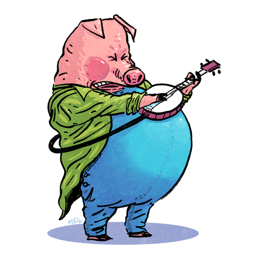 Dueling Banjo Pigs