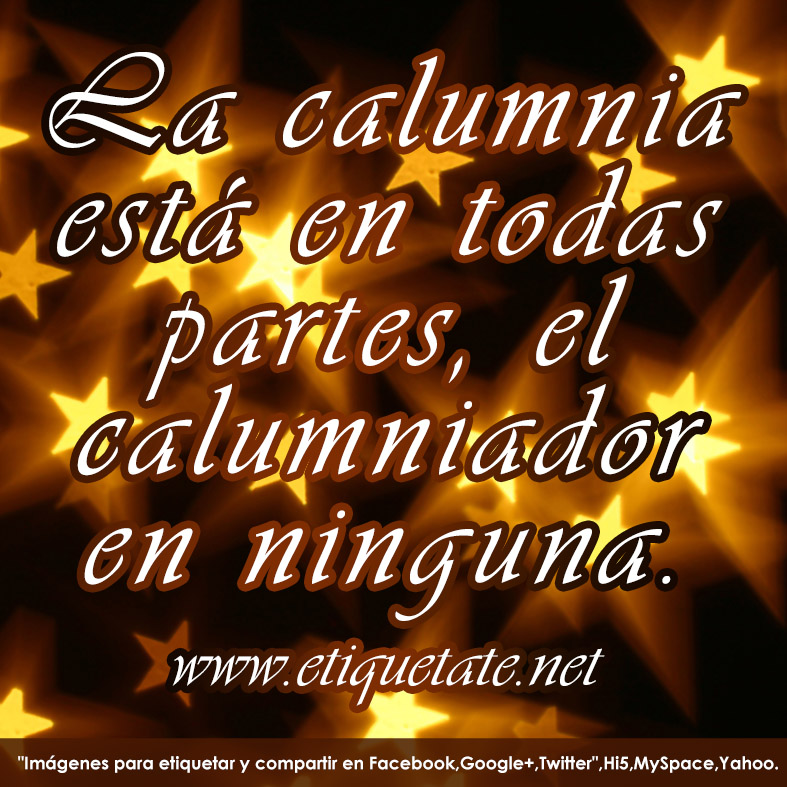Descarga Textos Bonitos de Calumnia