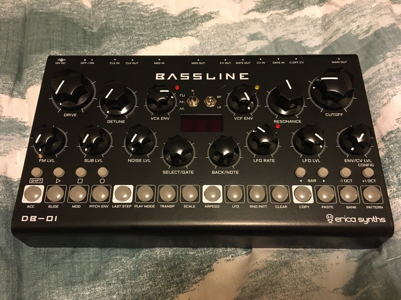 MATRIXSYNTH: Erica Synths Bassline DB-01 Desktop SYNTHESIZER SN 00684