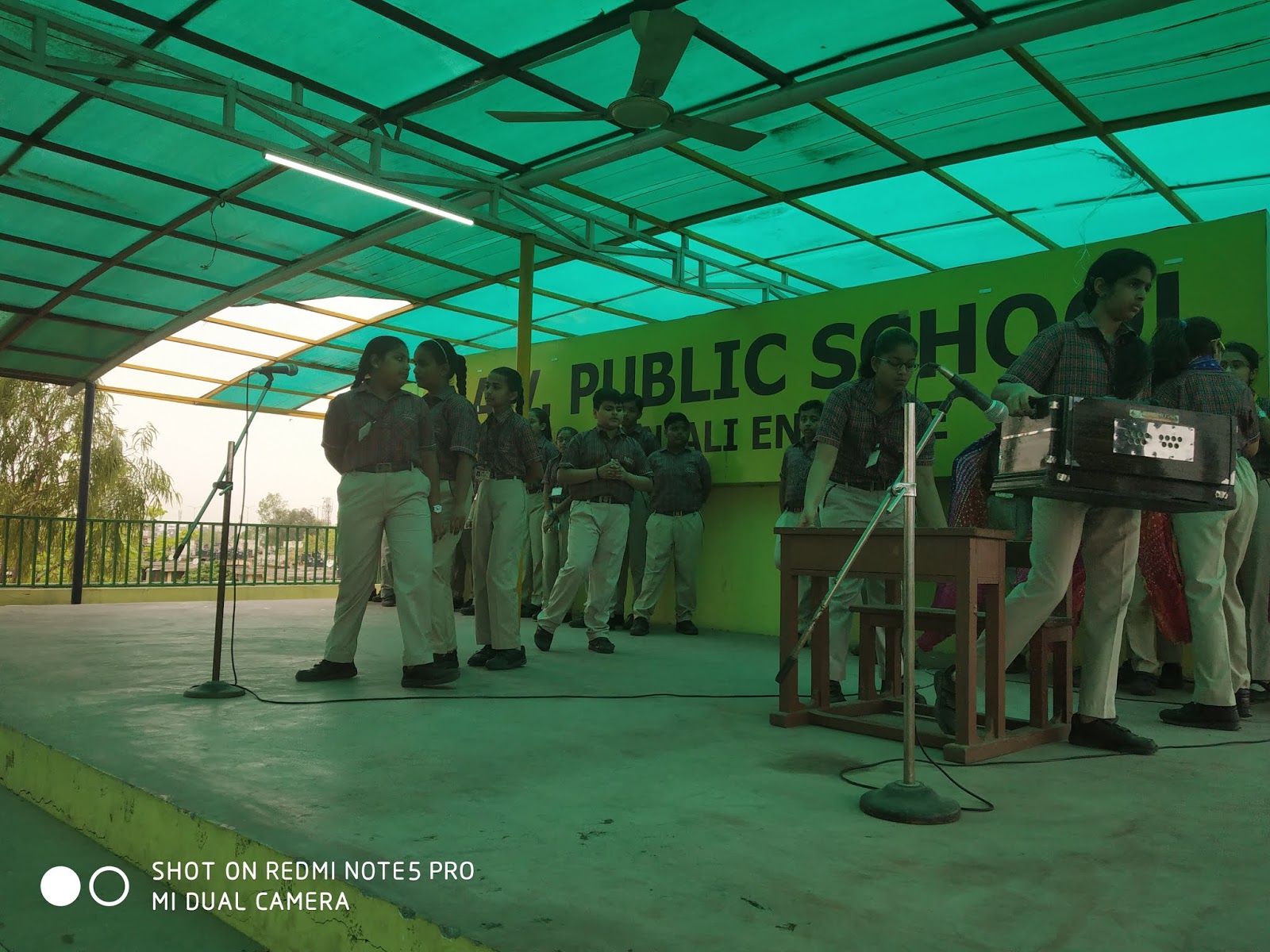 Conduction of morning assembly by class 7 A