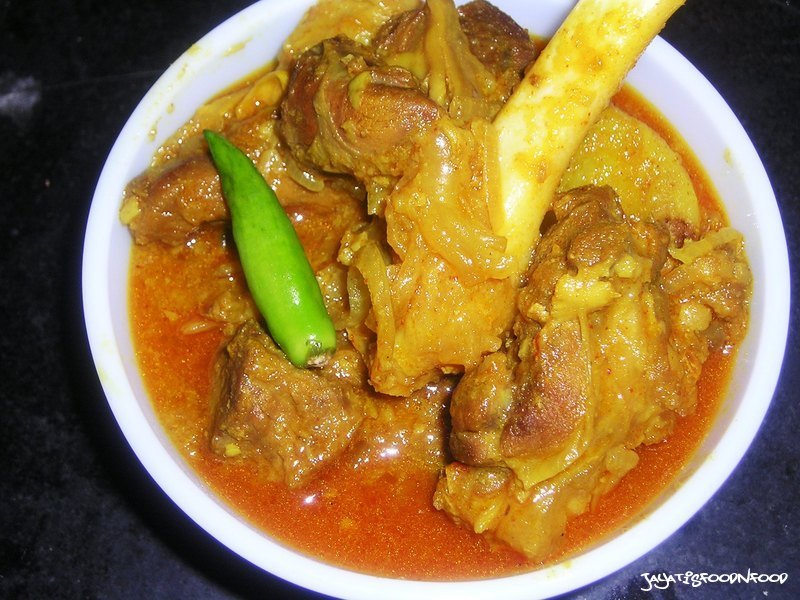 Jayati's Food Journey - Enjoy!!!: Panthar Jhol (Simple Mutton Curry)