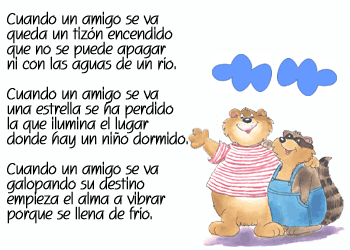Poemas de amistad cortos