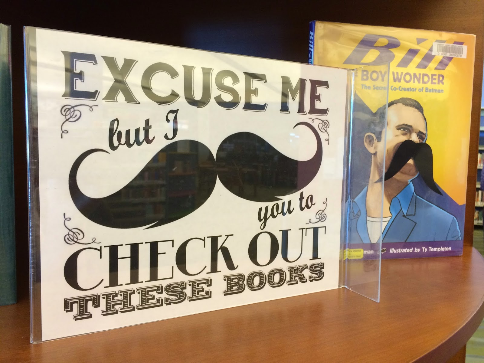 Literary Hoots: Library Display: No-Shave November