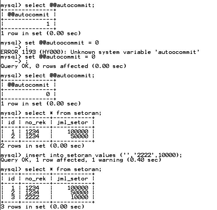 MODULE RPL : PERINTAH COMMIT SAVEPOINT ,DAN ROLLBACK MODULE RPL : PERINTAH COMMIT SAVEPOINT ,DAN ROLLBACK