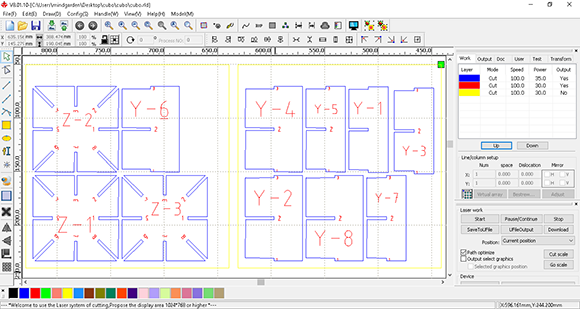dbr3d: Laser Cut Cube