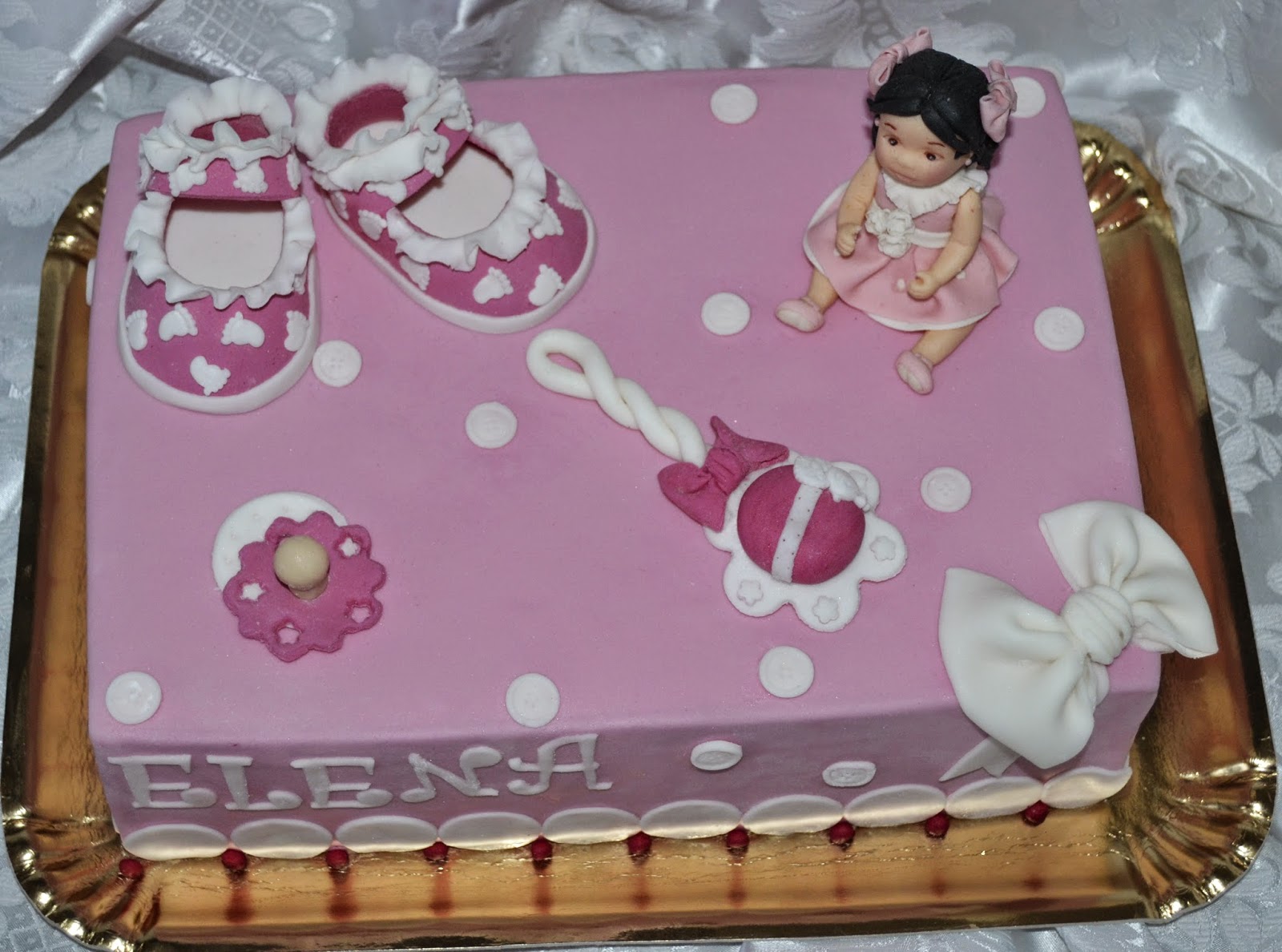 Bucataria Alynusei: TORT DE BOTEZ PENTRU FETITE