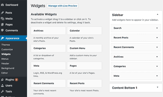 Membuat Costume Widget pada Wordpress