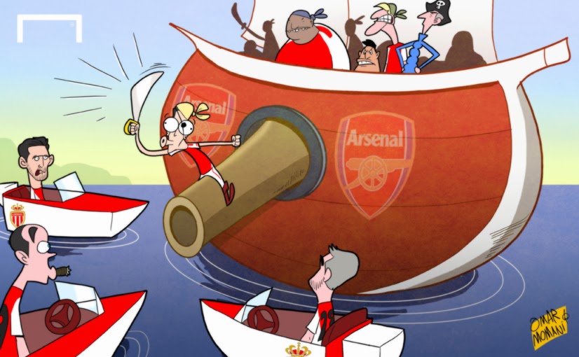 Omar Momani cartoons: Arsenal travel to Monaco hoping to overturn a ...