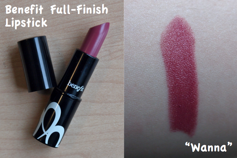 Benefit Full-Finish Lipstick and Creaseless Cream Shadow: Review and ...