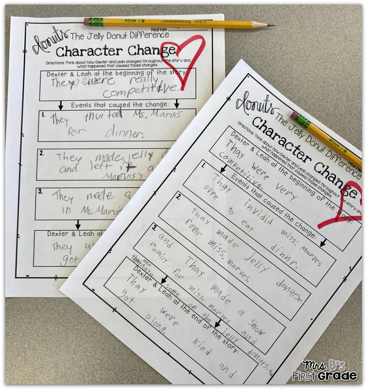 Mrs. B's First Grade: The Jelly Donut Difference by Maria Dismondy