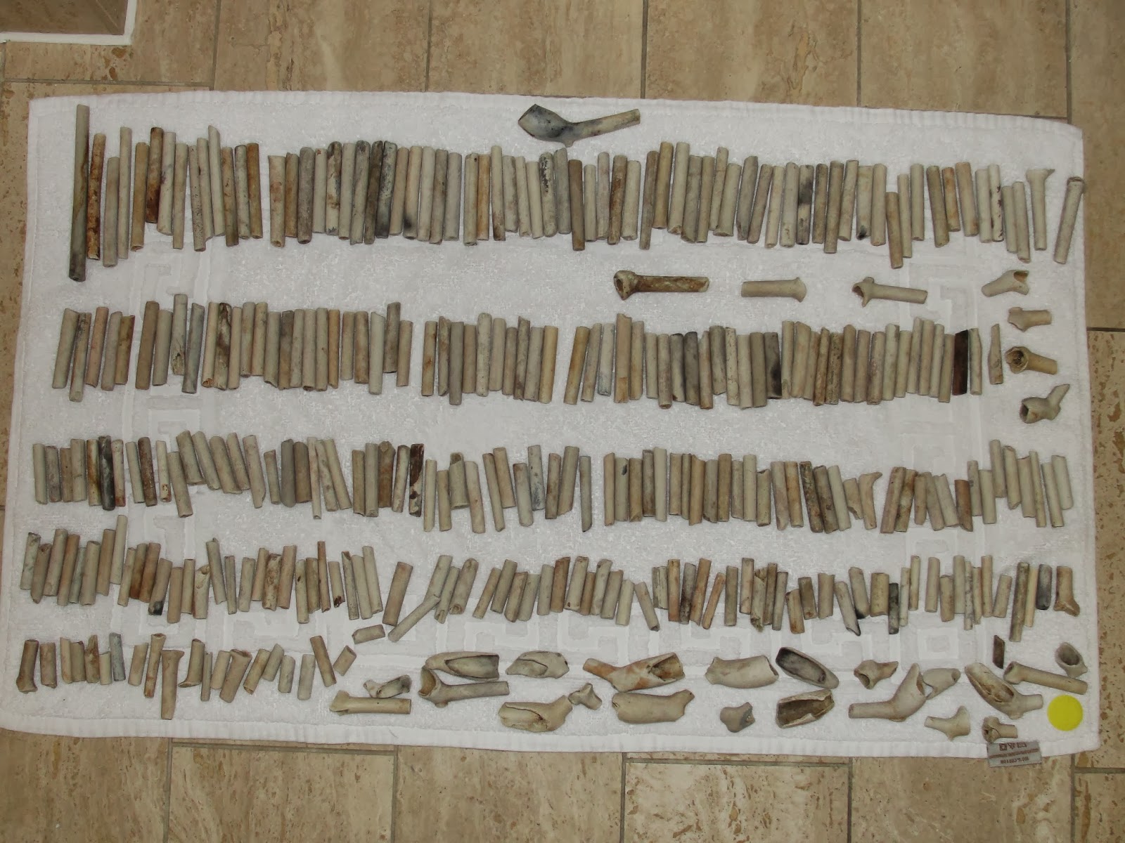 An American Mudlarker in London: My first collection of stuff Mudlarking