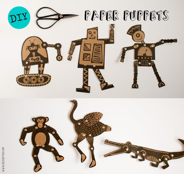Heedopter: New item: DIY Paper Puppets
