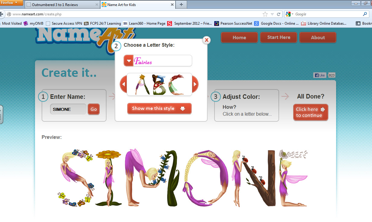 Name Art Review and Giveaway {CLOSED} - Outnumbered 3 to 1