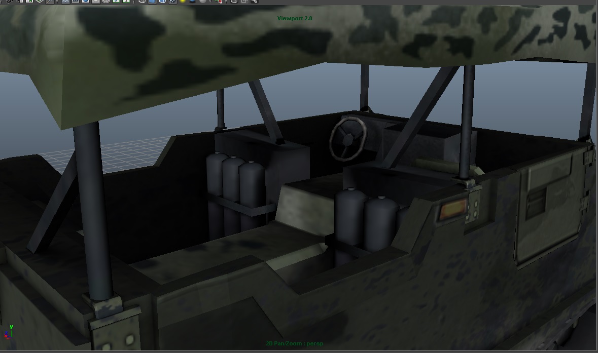 Computer Games Modelling : Army vehicle Texture