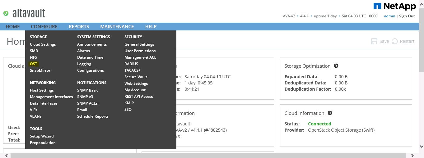 Remote Infrastructure Management: NetApp Cloud Backup(AltaVault) with ...
