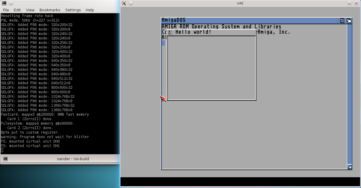 Sander van der Burg's blog: Porting software to AmigaOS (unconventional ...
