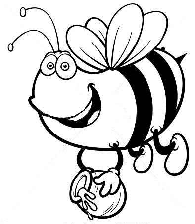 Planse de colorat si fise pentru copii: ALBINA - PLANSE de colorat cu ...